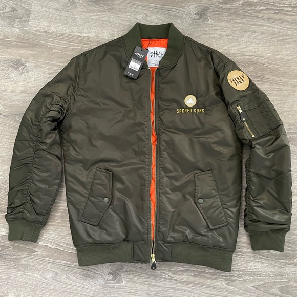 Jackets & Coats | New Original Sacred Sons Bomber Jacket Large | Poshmark